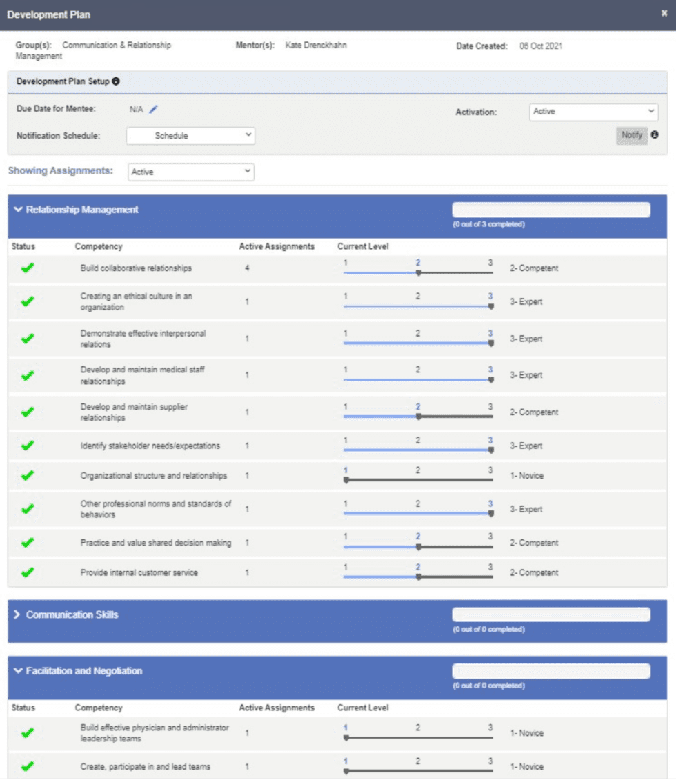 Mentoring Manager | Competency Management Solution | CABEM